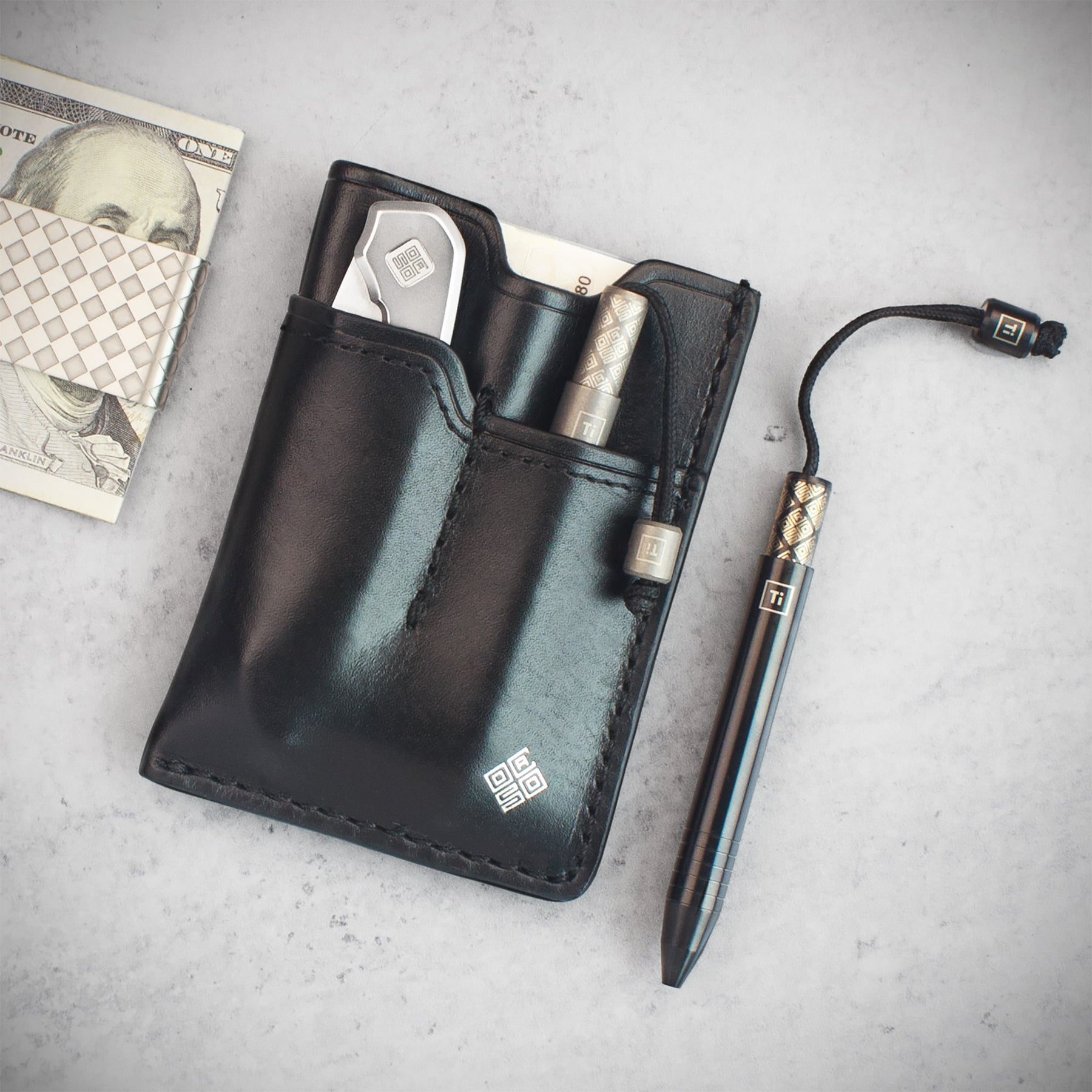 EDC Wallet – Full-Grain Leather Knife Wallet | Ocaso